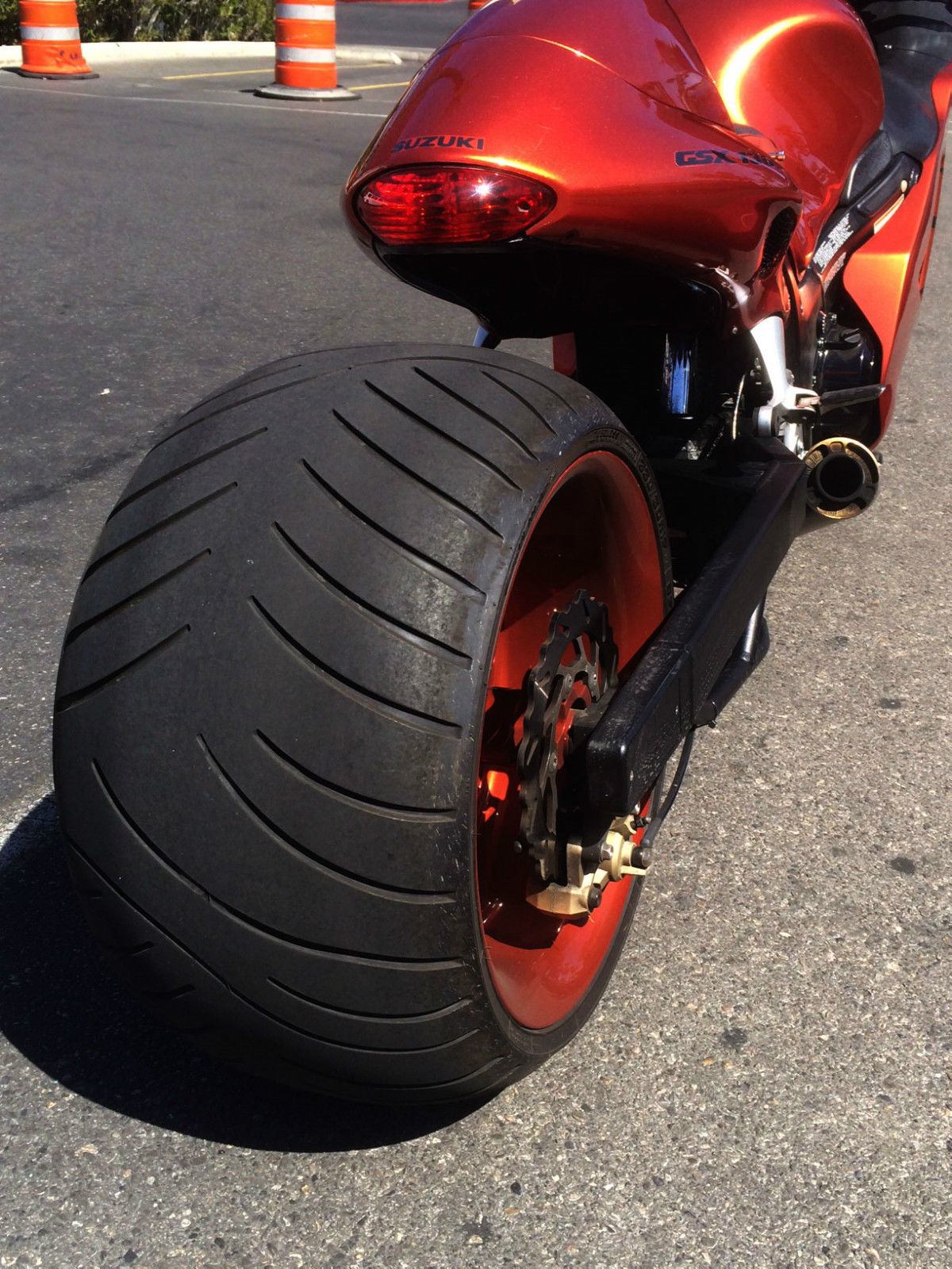 2003 Suzuki Hayabusa GSX1300R custom swing arm @ Custom bikes for sale