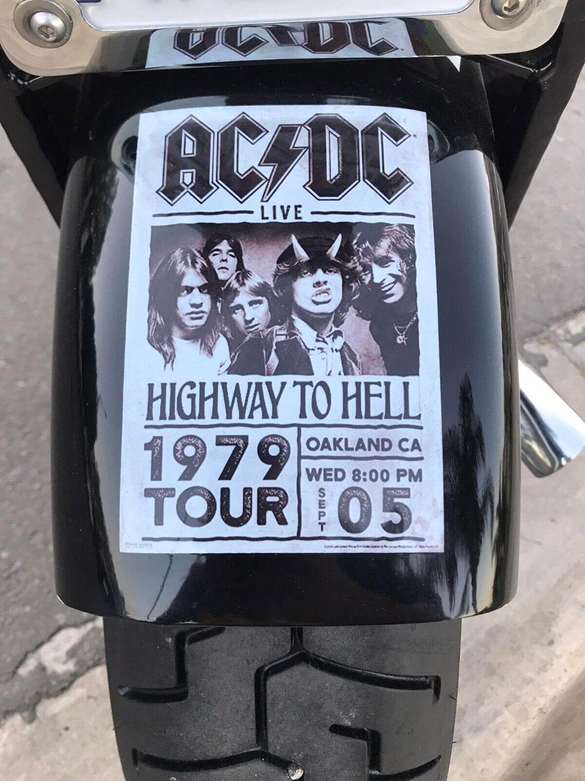 2004 custom built acdc “highway to hell” tribute chopper for sale