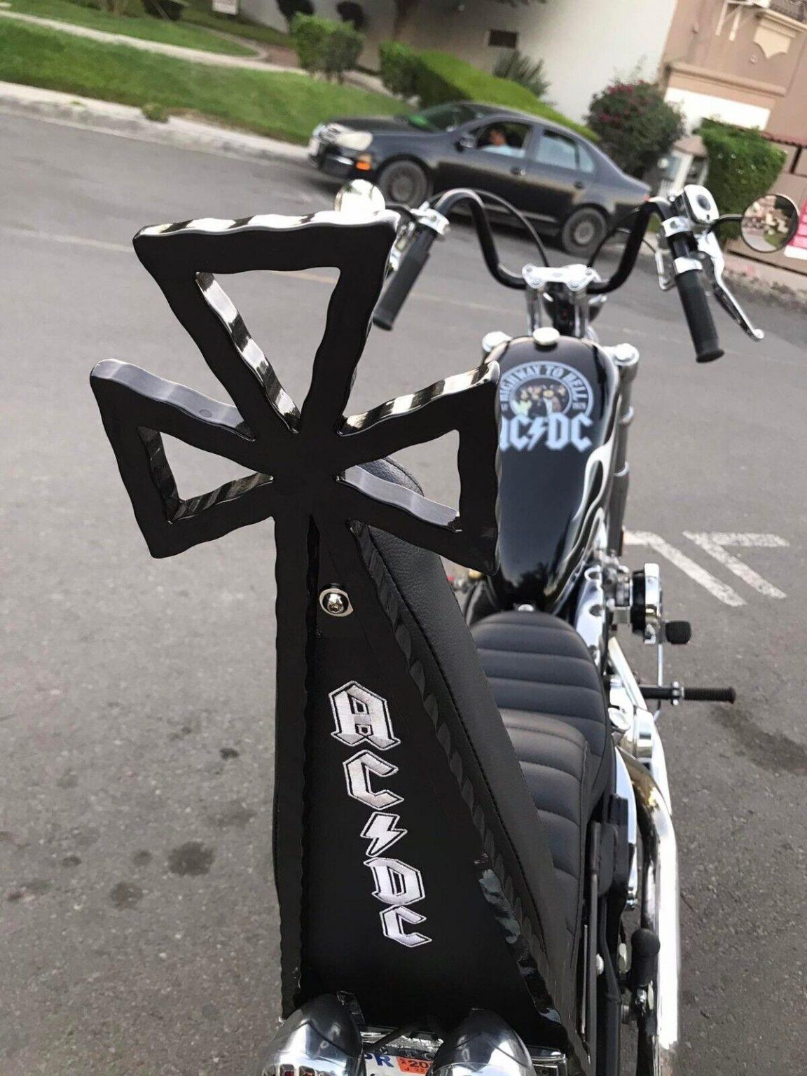 2004 custom built acdc “highway to hell” tribute chopper for sale