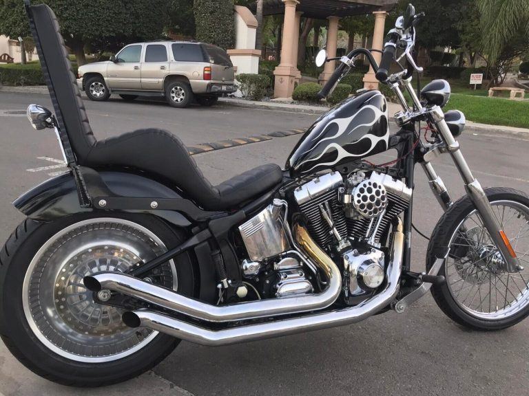 2004 custom built acdc “highway to hell” tribute chopper for sale