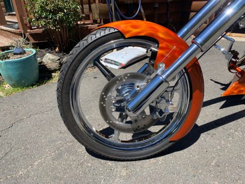 2006 Custom Chopper Motorcycle Made of Steel Revtech 115 Engine for sale